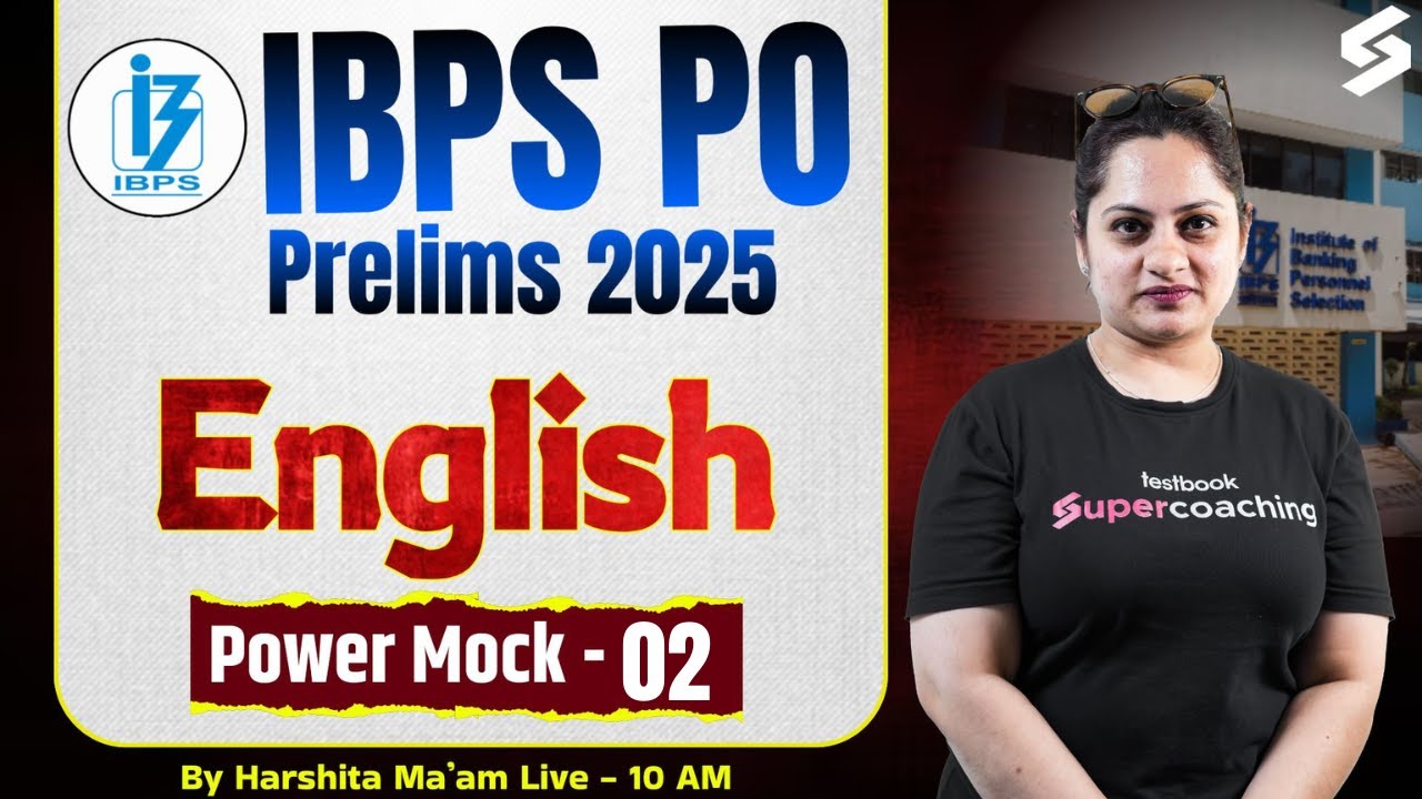 IBPS PO English Preparation 2025 | IBPS PO Pre English Mock Test -2 ...