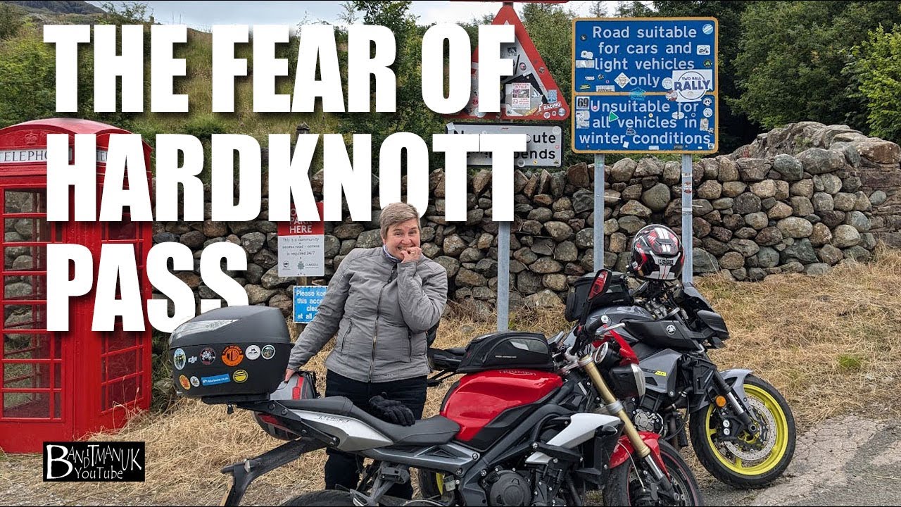 Hardknott Pass, overcoming her fear: Steepest road in England. Carol's ...
