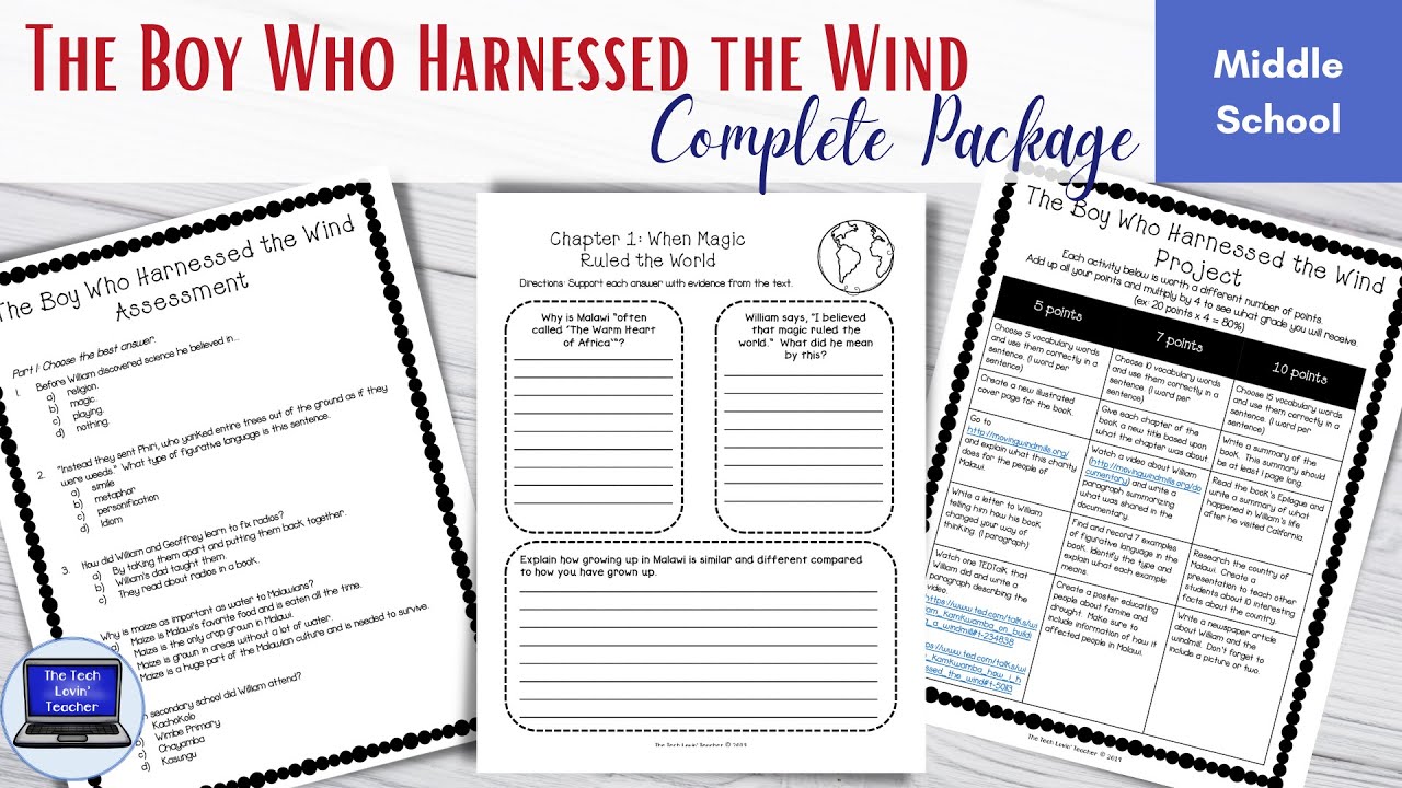 No-Prep: The Boy Who Harnessed the Wind Complete Package - YouTube