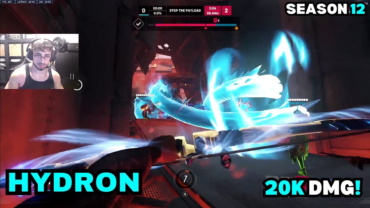 20k DMG! HANZO ONE SHOT IS BACK! HYDRON OVERWATCH 2 SEASON 12 GAMEPLAY ...