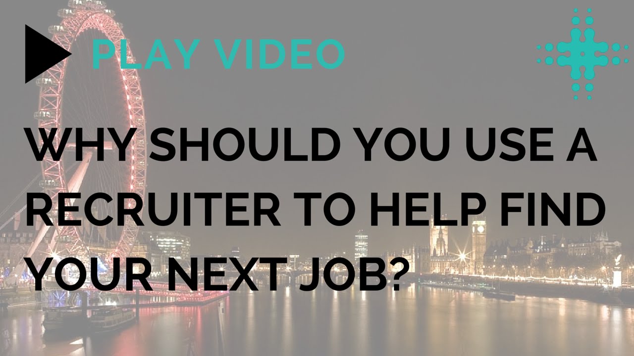 Why should you use a recruiter to find your next job? - YouTube