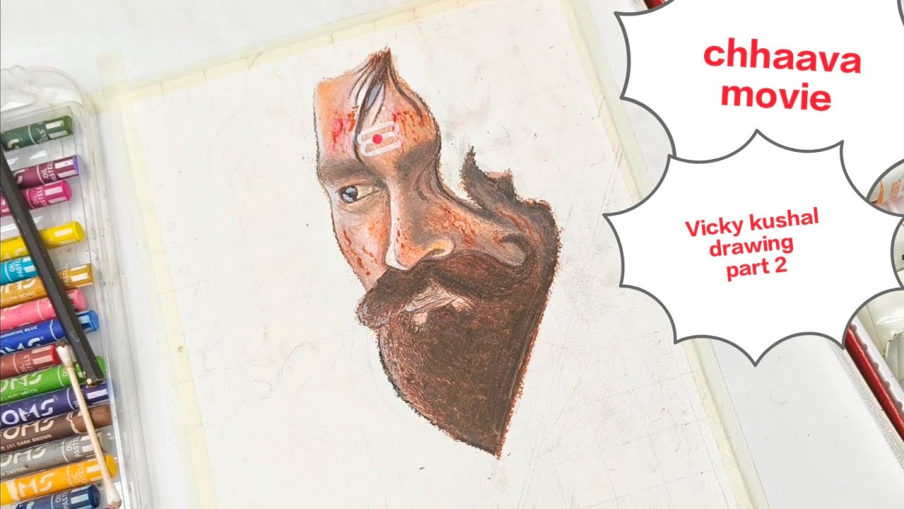 Chhatrapati Sambhaji Maharaj Drawing, Chhaava Movie Drawing, Step by ...