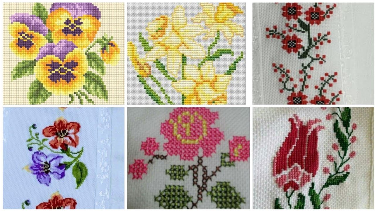 beautiful marvelous Cross stitches pattern - YouTube