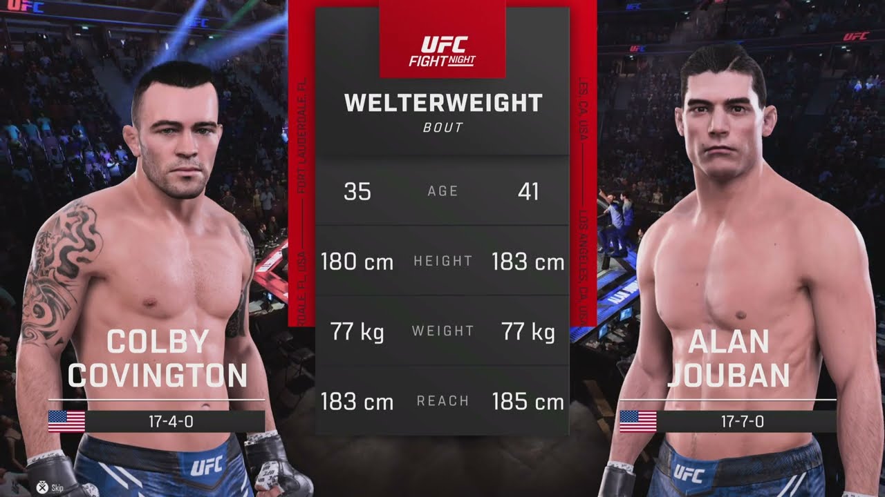 UFC 5 | Colby Covington vs Alan Jouban | PS5 Gameplay - YouTube