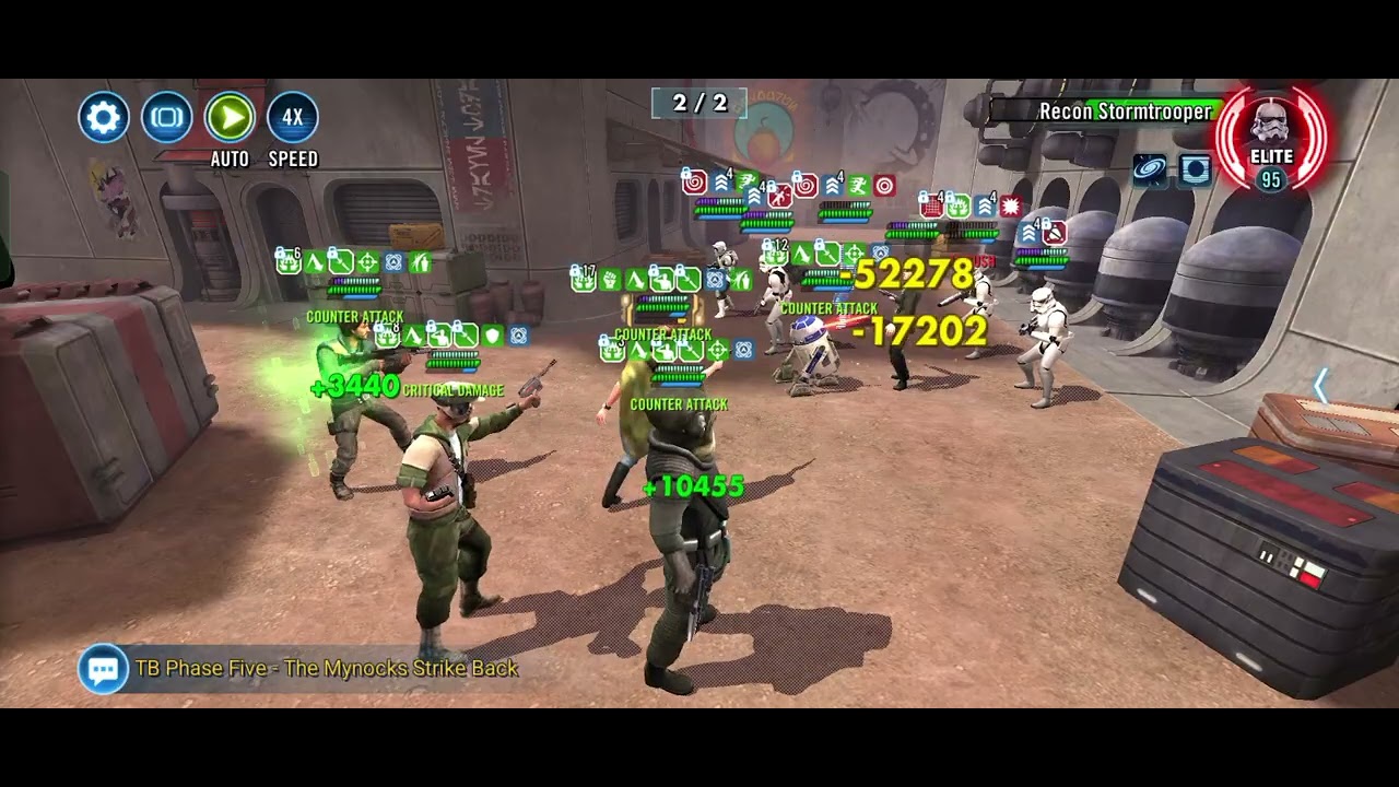 SWGOH. ROTE. Lothal. Full auto open CM with GL Leia - YouTube