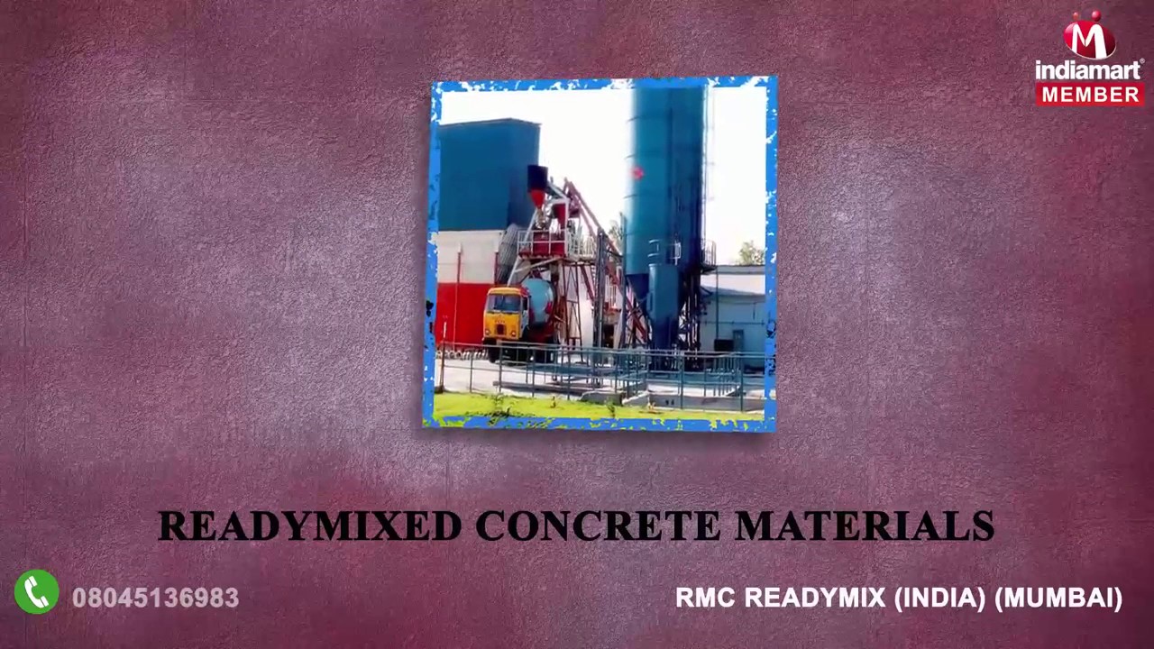 Building Materials By RMC Readymix (India), Mumbai - YouTube