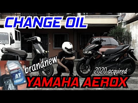 YAMAHA AEROX: first time CHANGE OIL - YouTube
