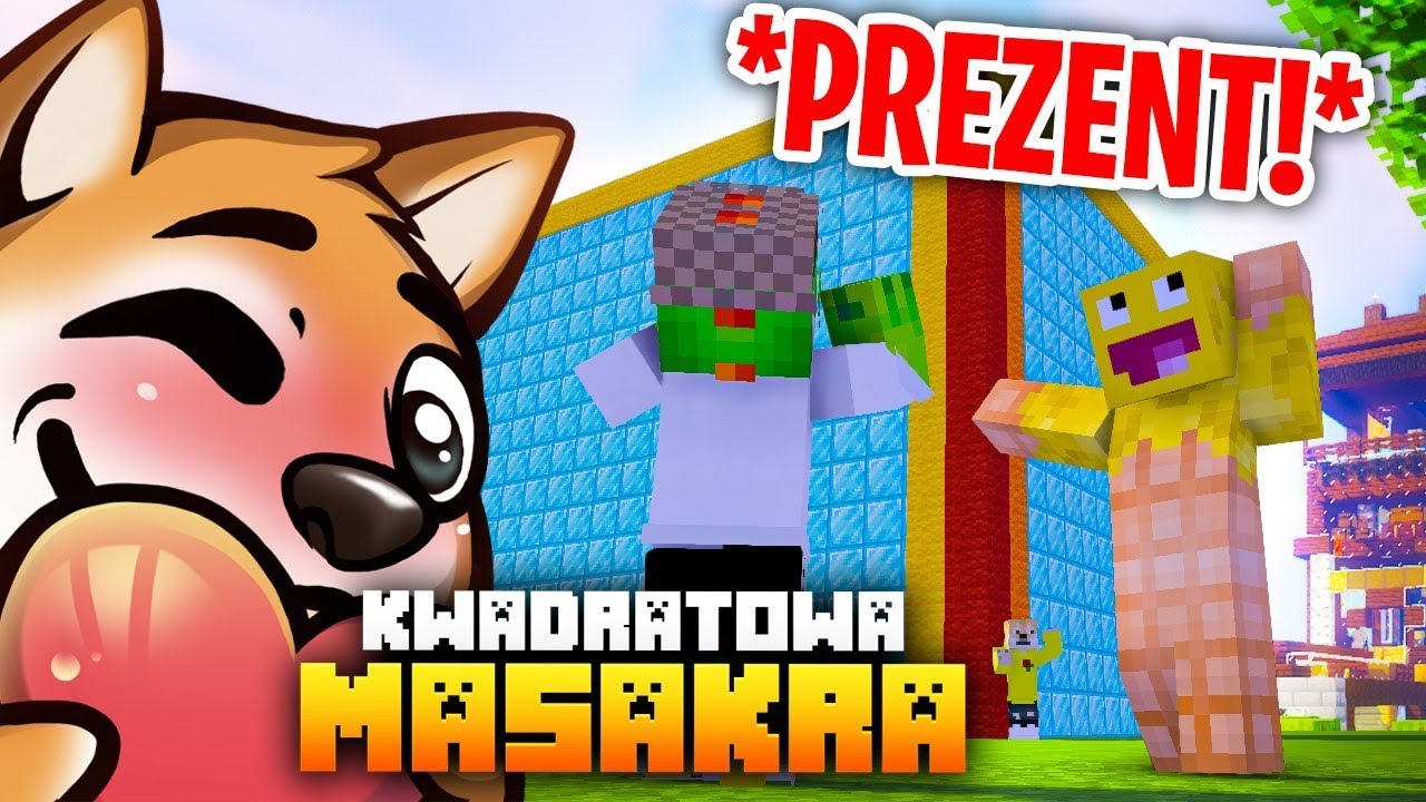 NEXE dał mi *NAJLEPSZY PREZENT* na KWADRATOWEJ MASAKRZE! (Minecraft ...