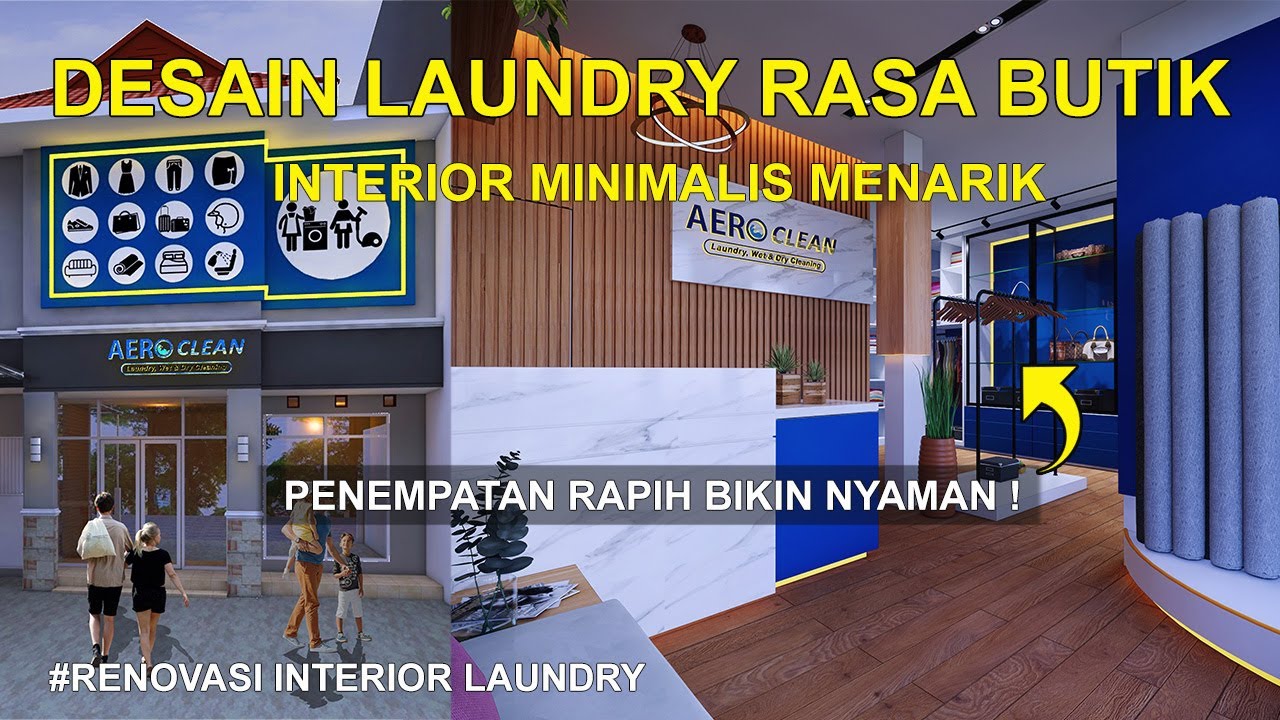 TOKO LAUNDRY MINIMALIS | INTERIOR TOKO - YouTube
