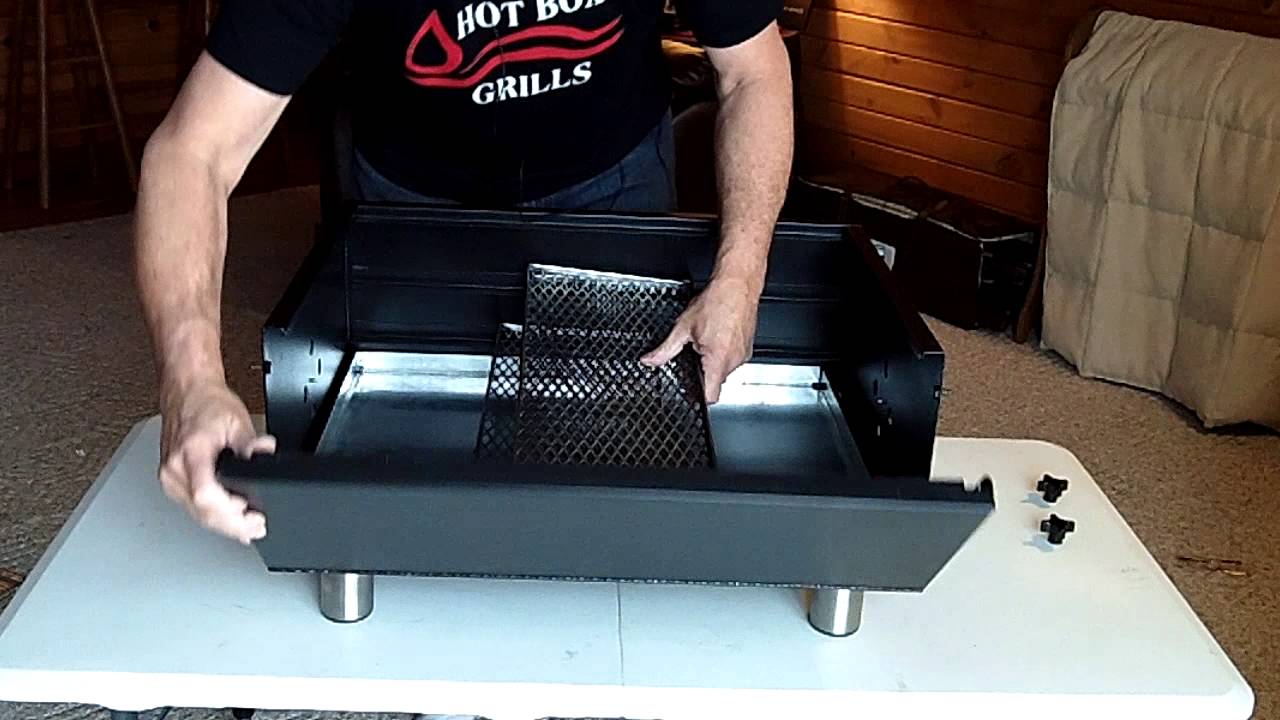 #1 Hot Box Portable Grill Assembly - YouTube
