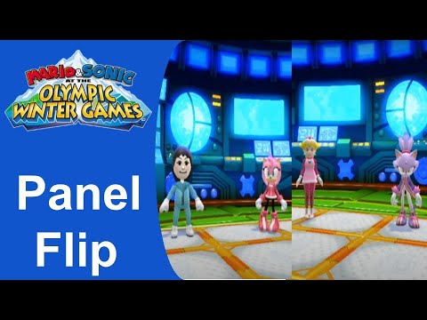 Mario & Sonic At The Olympic Winter Games - Party Game | Panel Flip - YouTube