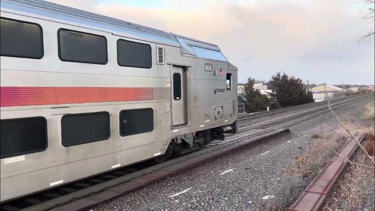 NJT 7029 leads 5742 w/Mike w/ a super Mario 2 SAAHC’s Jingle Bells & Rudolph the red nose ...