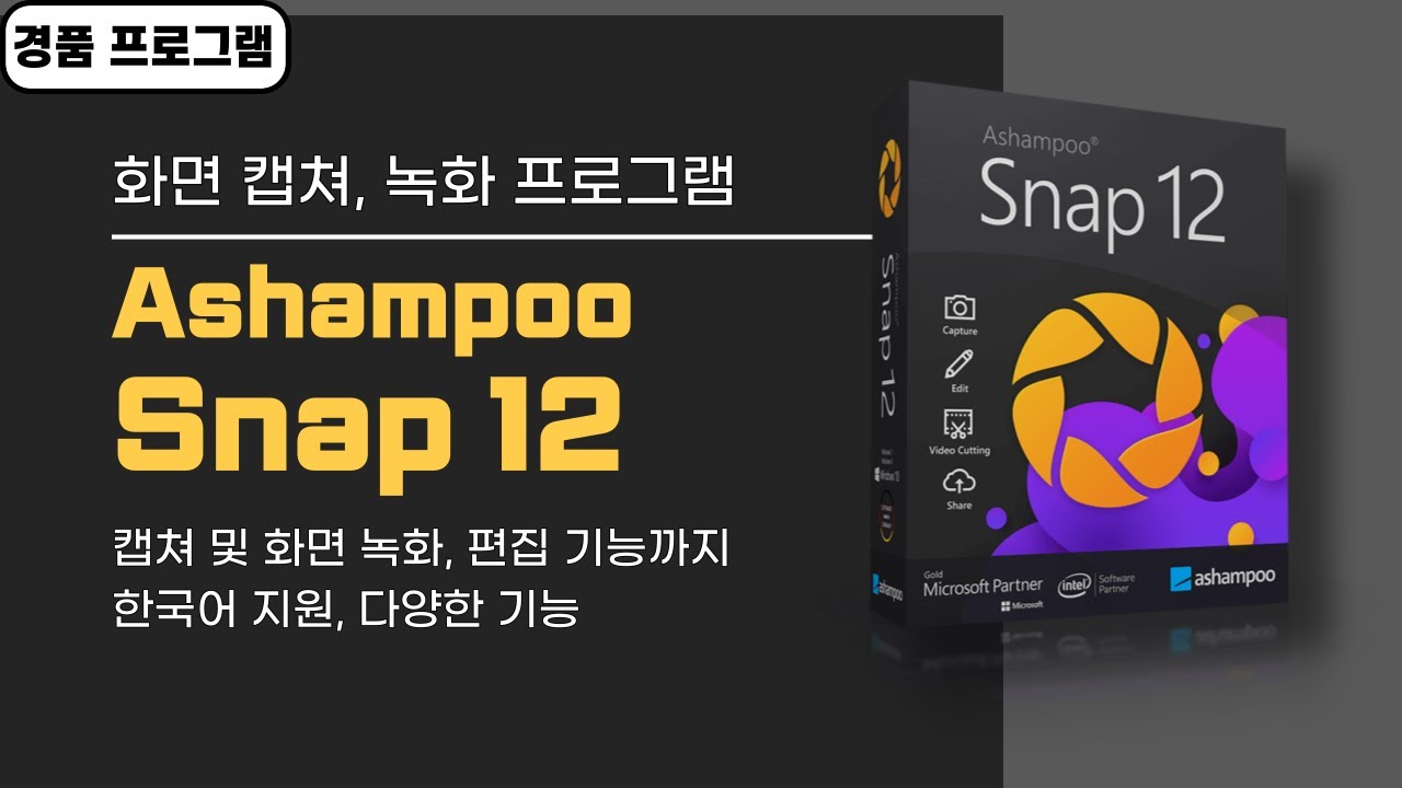 화면 캡쳐, 녹화, 편집까지 한번에! Ashampoo Snap 12 평생 무료 버전 [2월 25일 수정] - YouTube