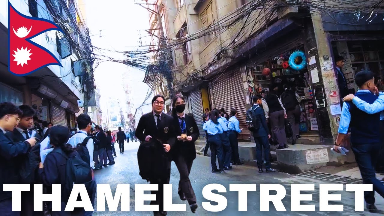 NEPAL 🇳🇵 Amazing Early Morning Walk in Thamel - Kathmandu - YouTube