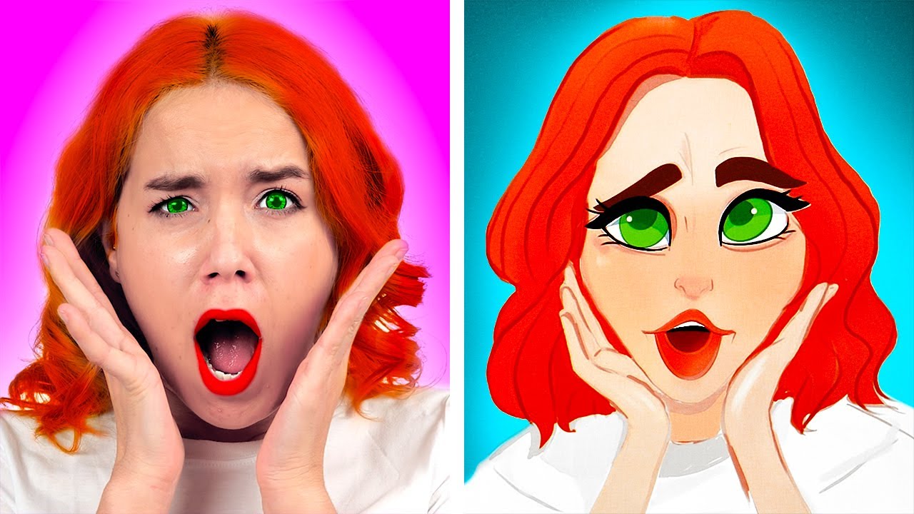 HOW TO TURN YOURSELF INTO A CARTOON || EASY TUTORIAL - YouTube