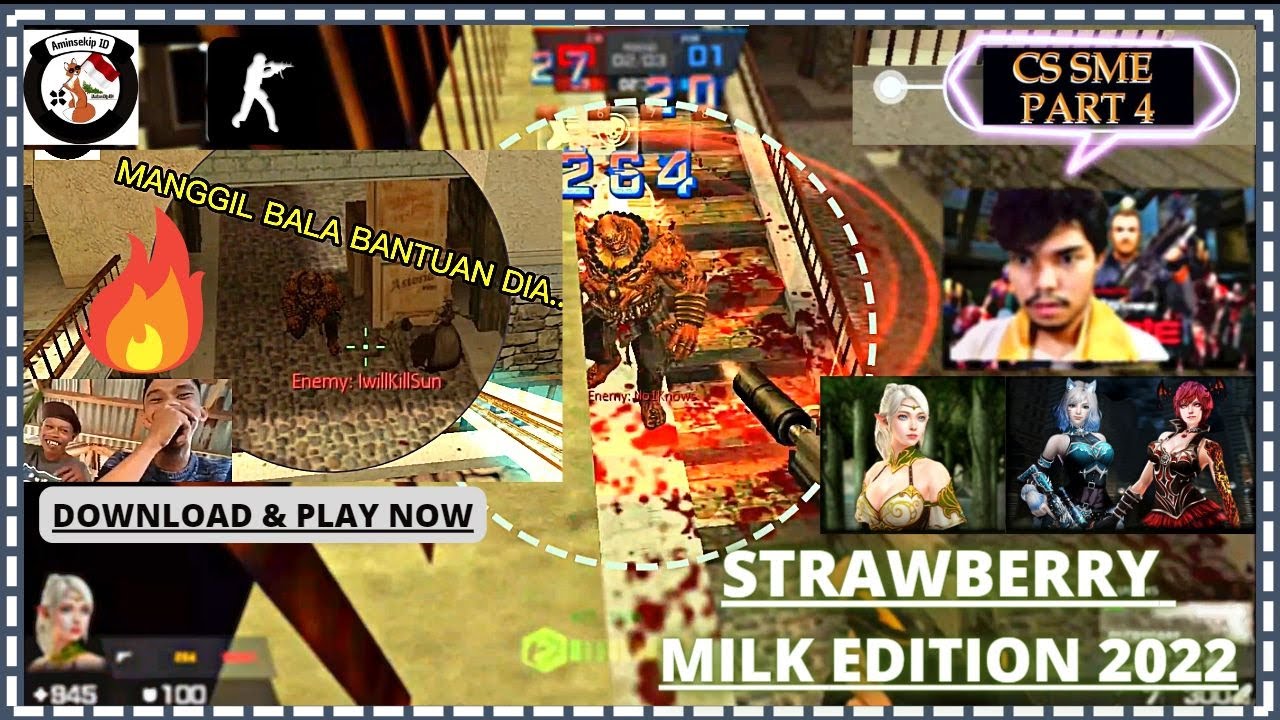 Counter-Strike SME V7 [Zombie Mode] oflline 2022 Gameplay Part 4 italy ...