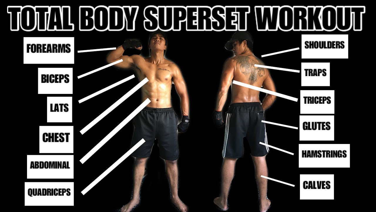 TOTAL BODY SUPERSET WORKOUT | Intense workout | Using one dumbbell ...