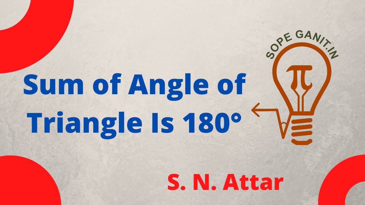 Sum of Angle of Triangle Is 180° | Using GeoGebra - YouTube