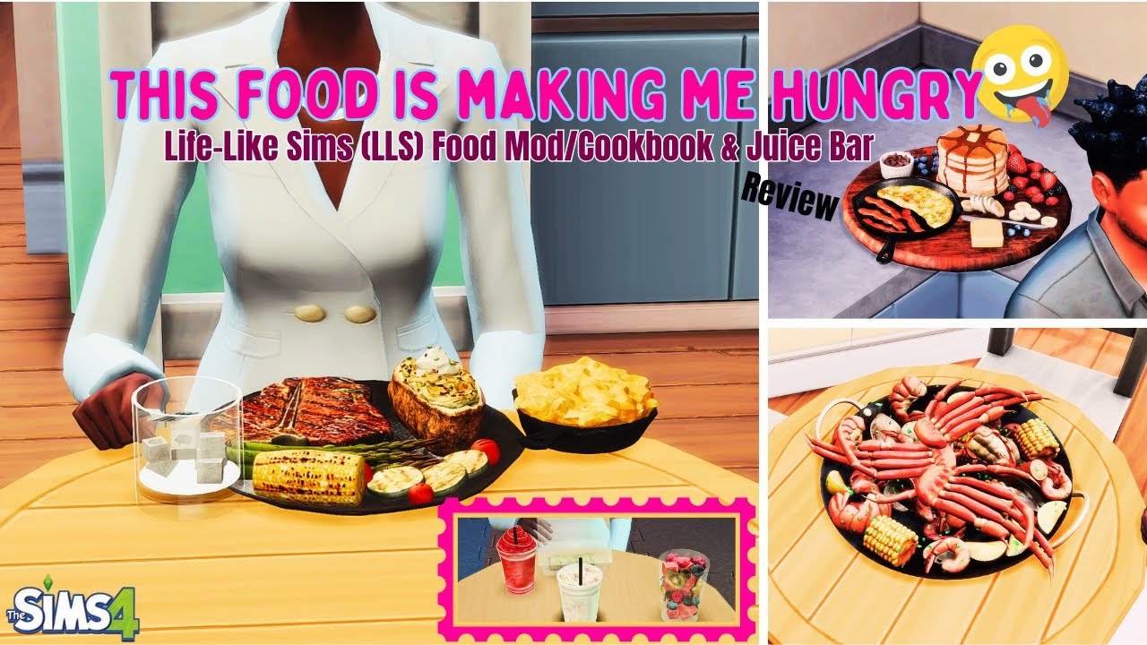 💇🏾‍♀️MOD REVIEW Life-Like Sims Food/Cookbook & Juice Bar SIMS 4 - YouTube