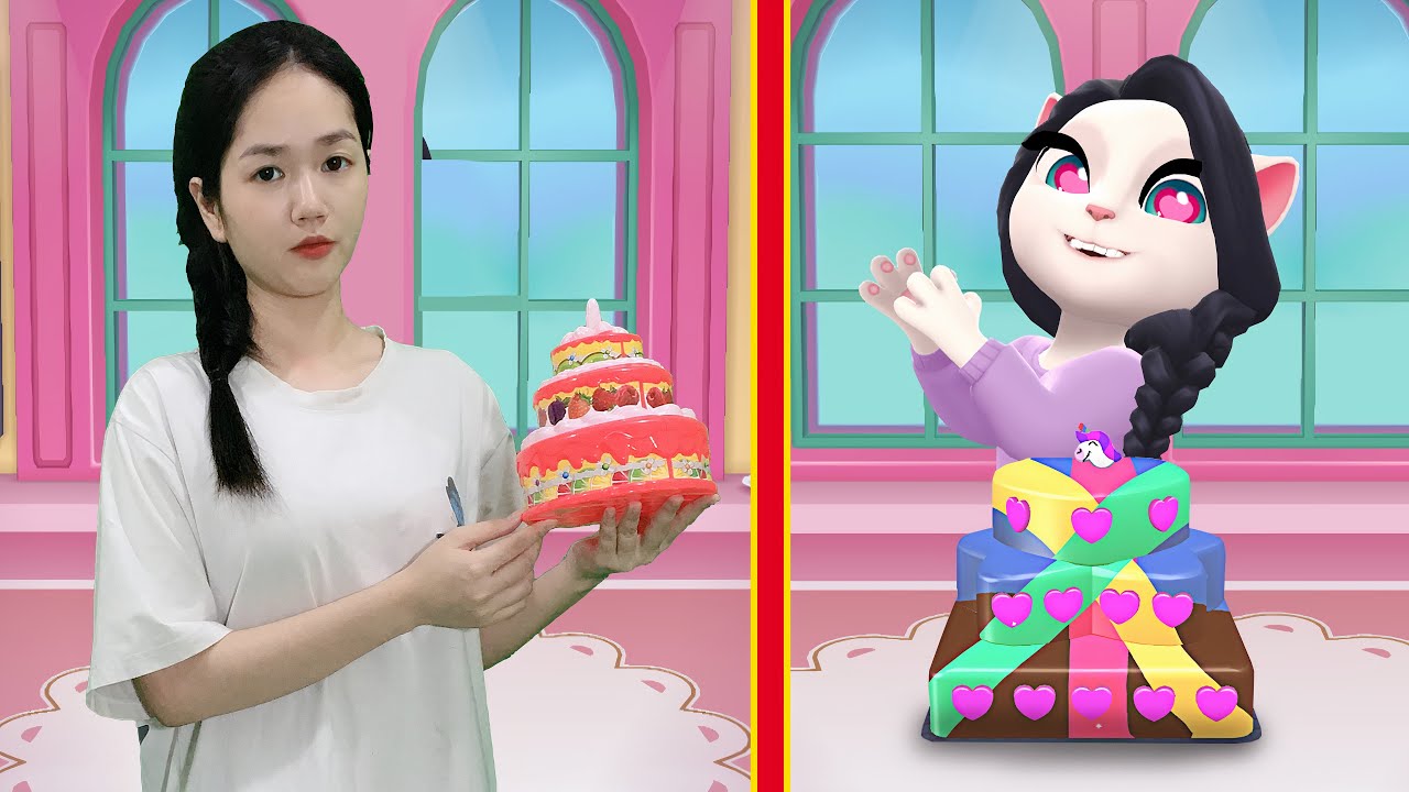 Baking Contest With Angela - My Talking Angela 2 Cake Cooking in Real ...