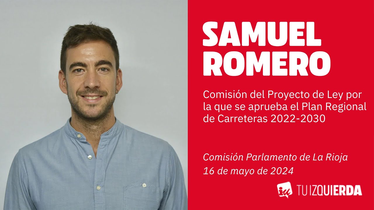 Samuel Romero Aporta, sobre el Proyecto de Ley por la que se aprueba el ...