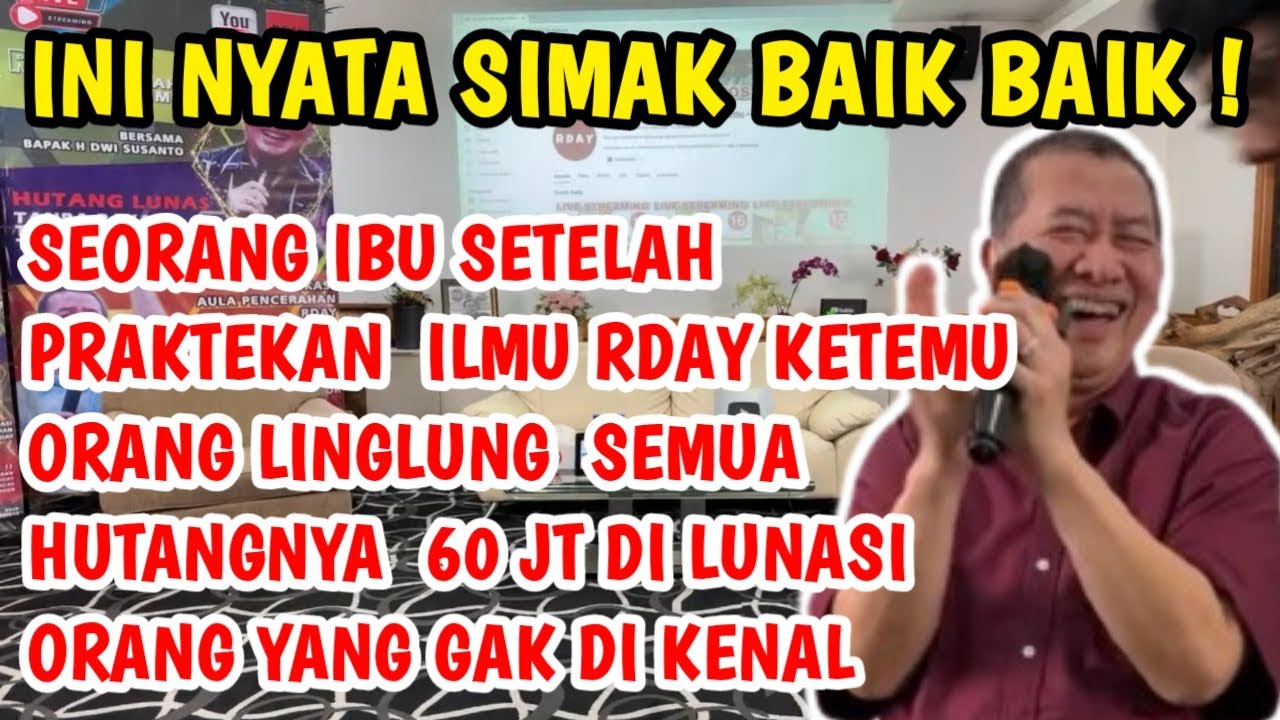 INI KISAH NYATA ! SEORANG IBU SETELAH PRAKTEK ILMU RDAY HUTANG 60 JT DI ...