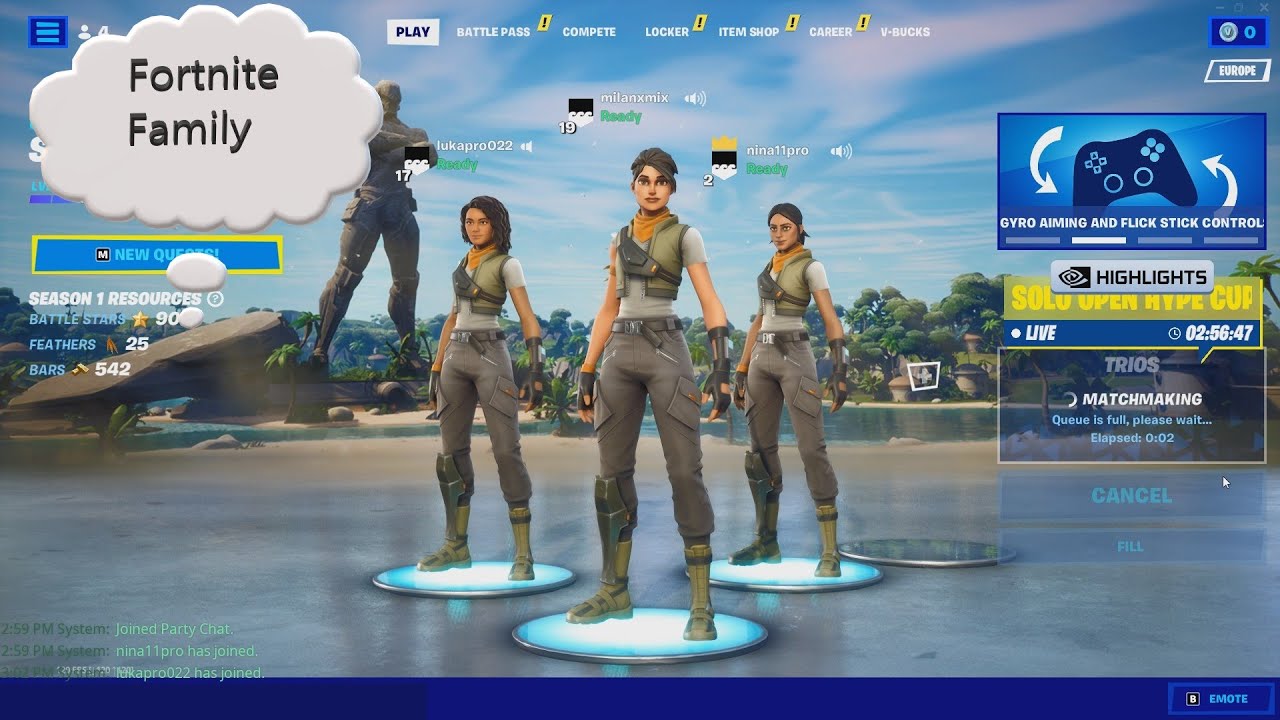 Fortnite family is here.... - YouTube