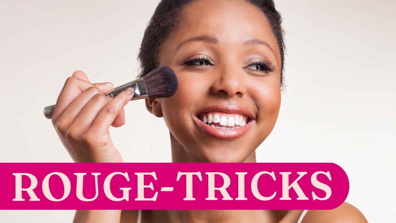 Rouge auftragen: Mit DIESEN zwei Tricks wird's richtig natürlich - YouTube