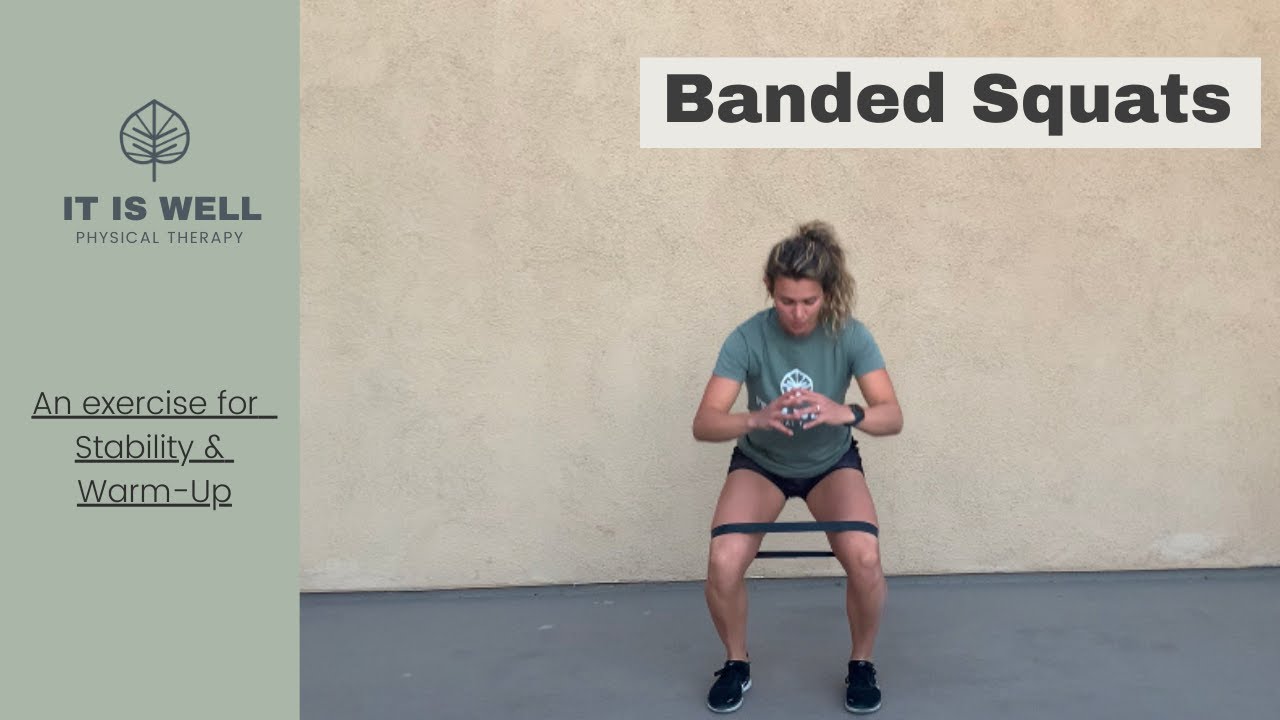 Banded Squats - Squats with Abduction - YouTube