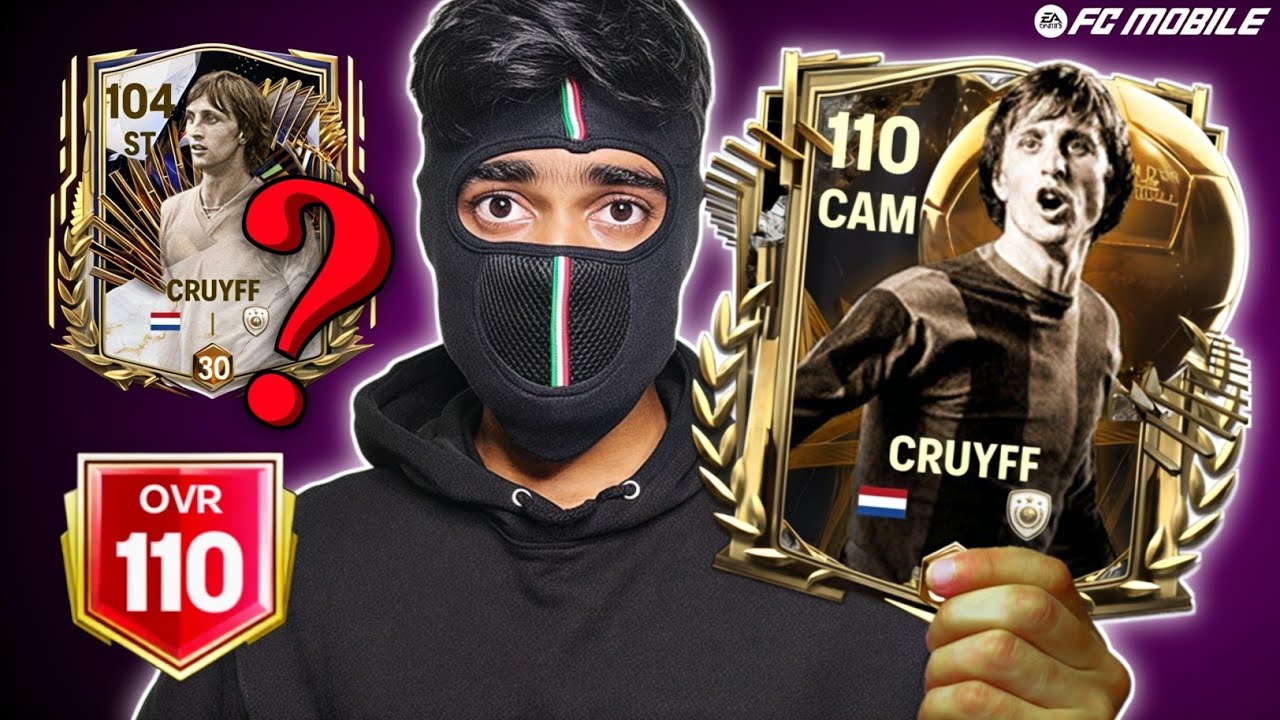 Can I Beat FC MOBILE with 110 Ovr CRUYFF? - YouTube