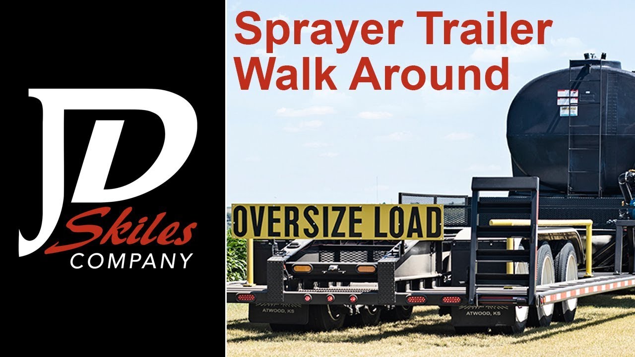 JD Skiles Sprayer Semi Trailer - YouTube