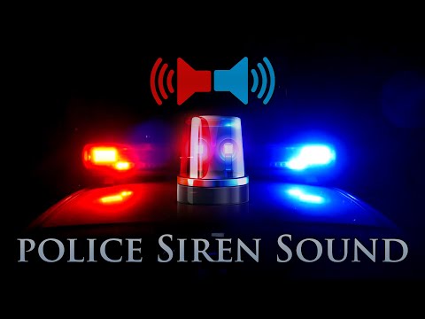 🚨 Police Siren Sound - 10 Minutes | Cop Siren Sound 🔊📢🚨🚔