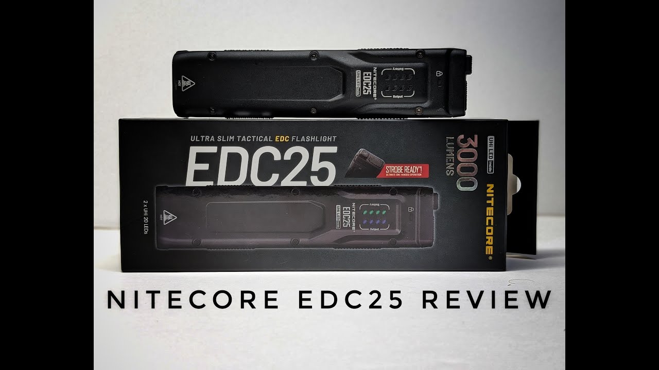 The Nitecore EDC25 Flashlight - Big Power In A Compact Size - YouTube