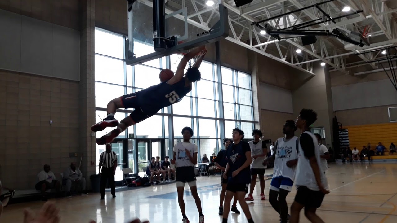 Crossroads Brendan Terry High Flying Dunk at Pangos Full Court Press ...