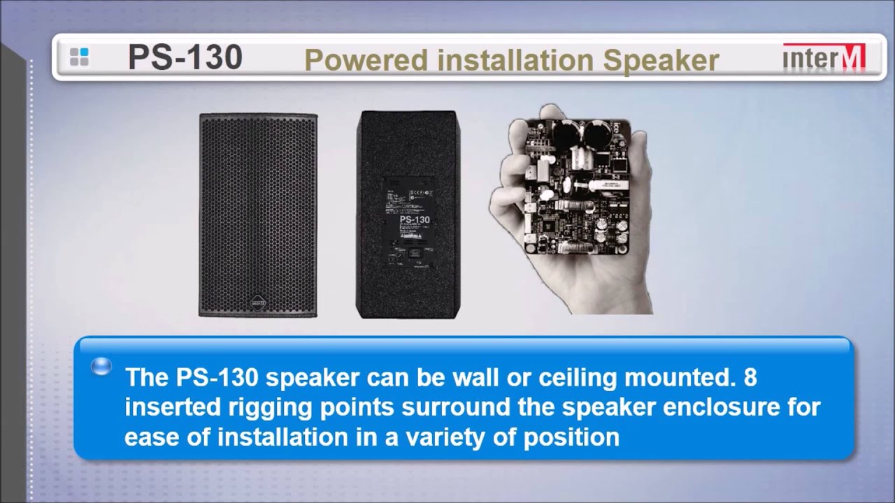 Inter-M MS PS NPS Commercial Speaker - YouTube
