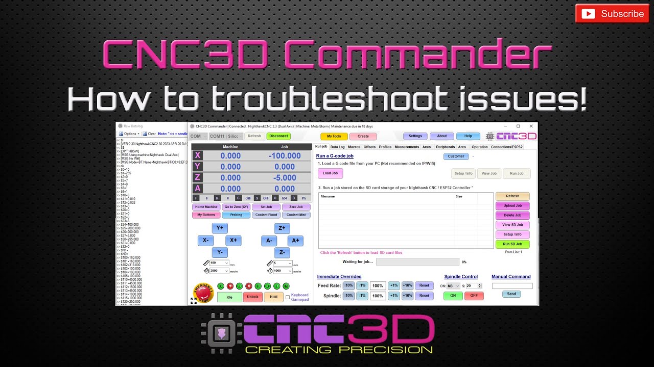 CNC Tech-Tip - Using Commander to troubleshoot issues with your ...