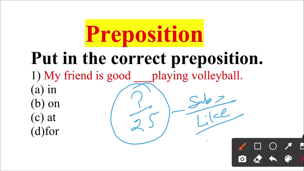 Preposition Exercise | Most Important 25 Fixed Prepositions in English ...