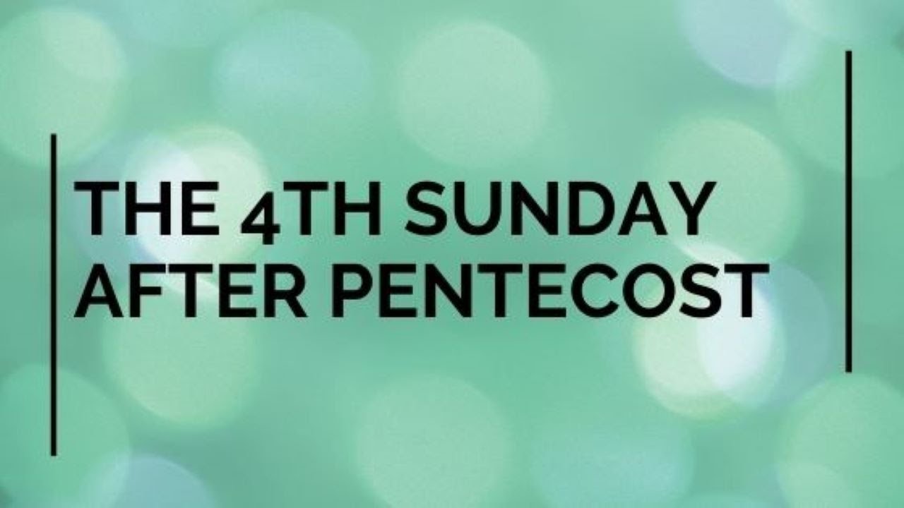 4th Sunday after Pentecost-Saturday Service (6-16-2024) Faith Lutheran ...