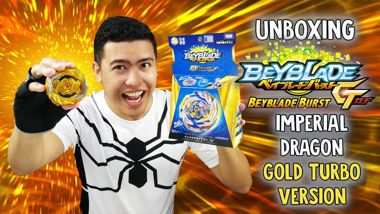 GOLD TURBO LIMITED EDITION ! Imperial Dragon .Ig' DX Booster Beyblade ...