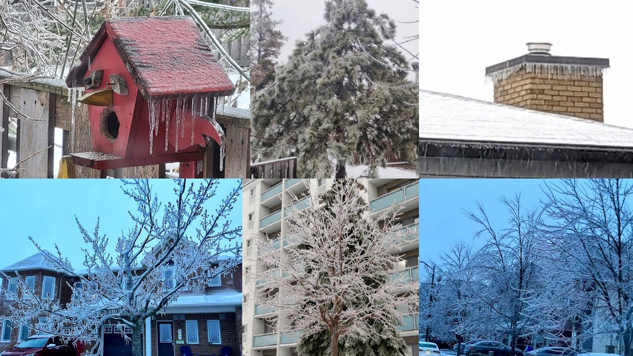 Freezing rain | Ice Pellets | Ice storm | April 5th 2023 | Ottawa ...