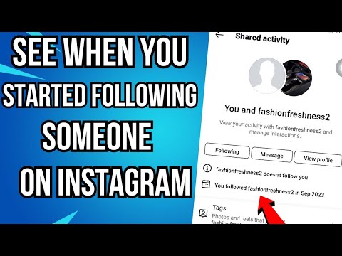 How to See when you Started Following Someone on Instagram - YouTube
