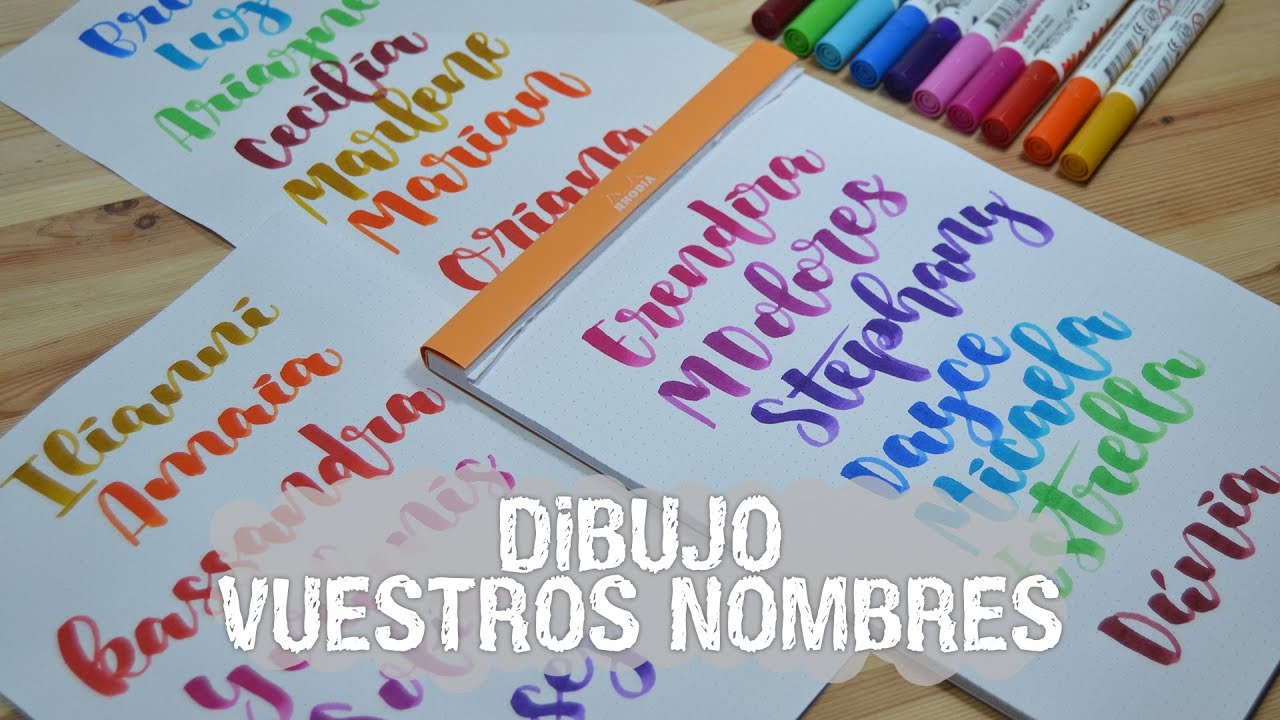 Lettering con vuestros nombres Vol. 19 - UGDT - YouTube