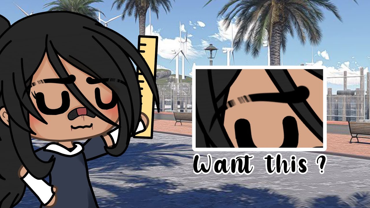 How I do eyebrows || Gacha Life Speed Tutorial || Very quick! || Easy ...