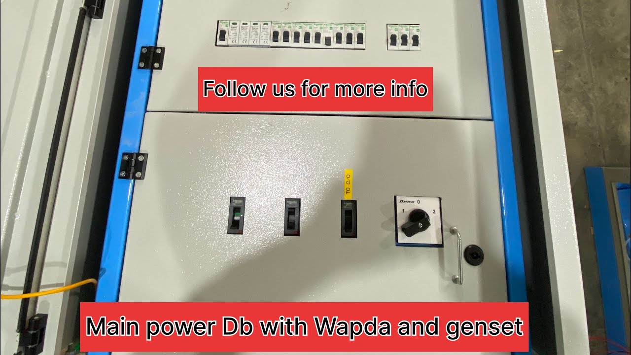 Main power Db with Change over wapda and genset follow us for more info ...