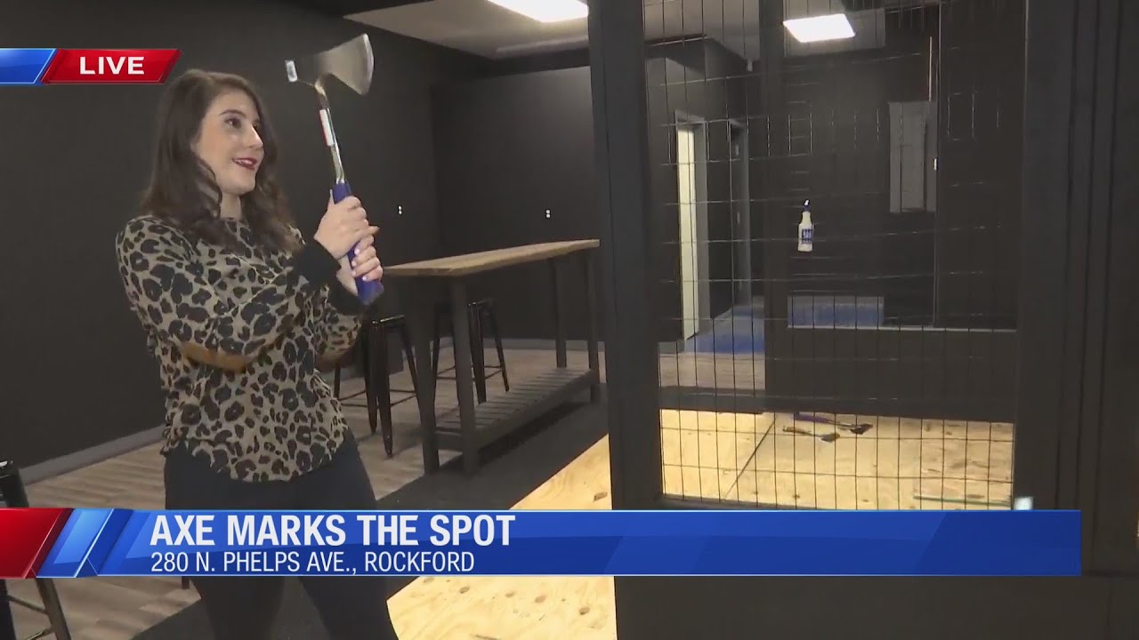 OUT AND ABOUT: Michelle's Final Attempt at Axe Marks the Spot - YouTube