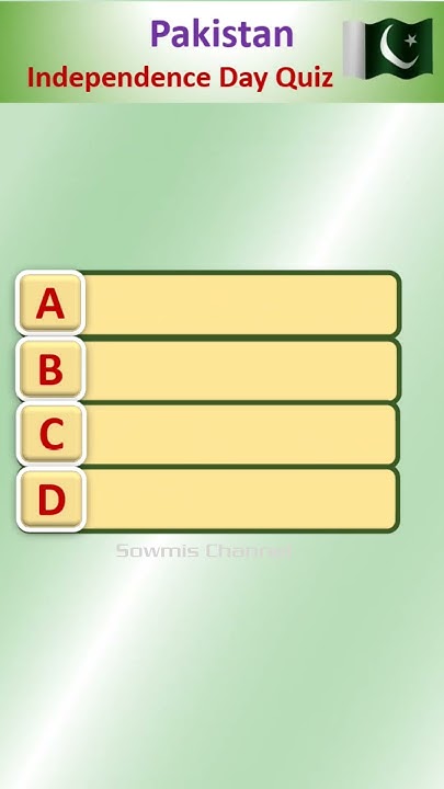 Pakistan Independence Day Quiz Questions and Answers #shortvideo - YouTube