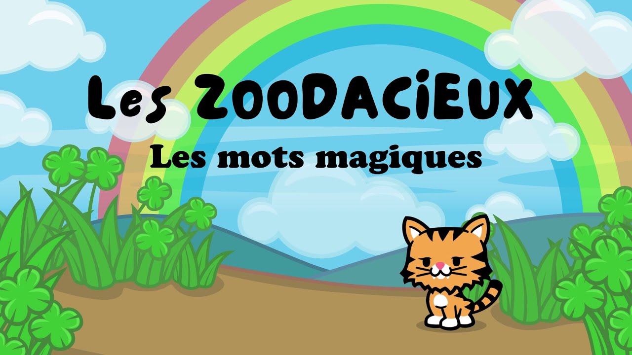 Apprends les mots magiques avec les animaux du petit zoo Les Zoodacieux ...