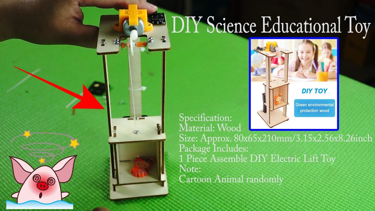 DIY Assemble Electric Lift Toys Kids - YouTube
