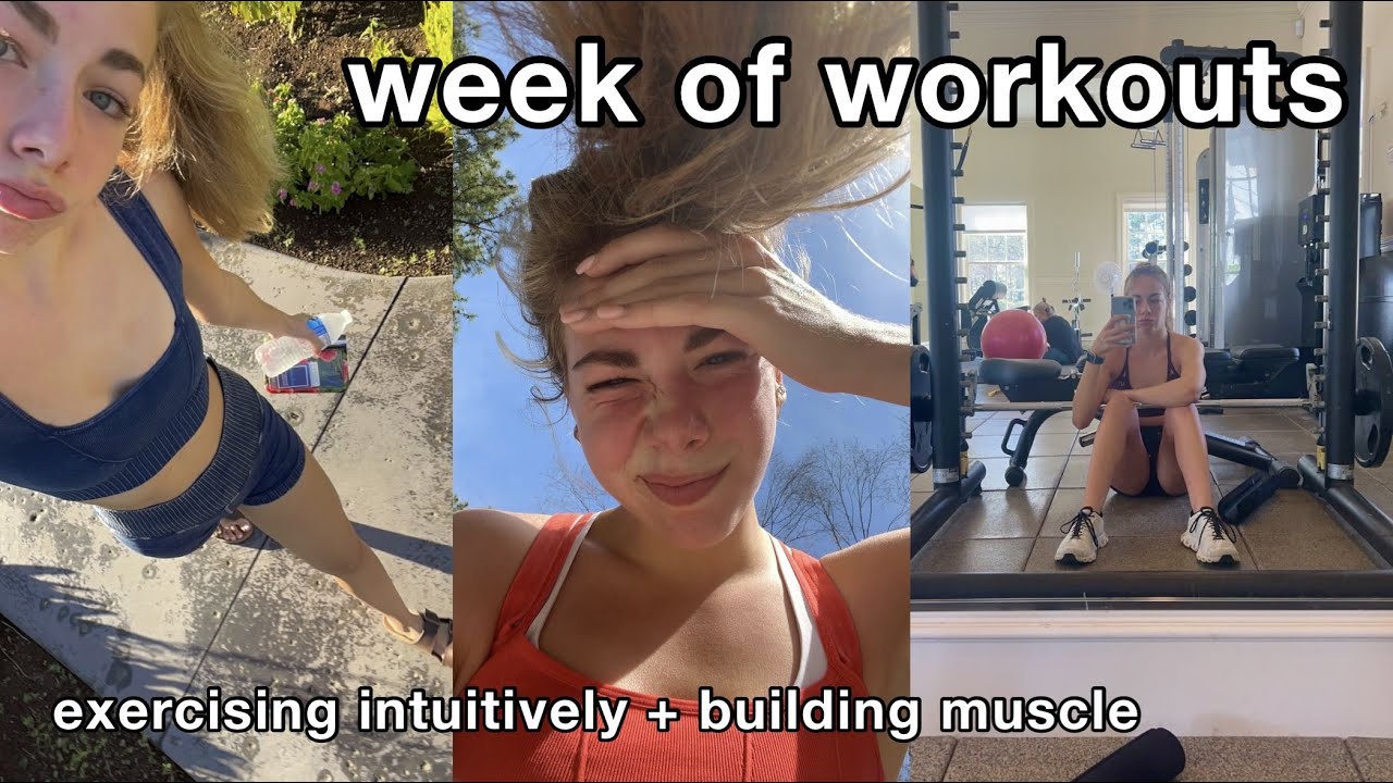 FULL WEEK OF WORKOUTS *how I build muscle and improve my endurance ...