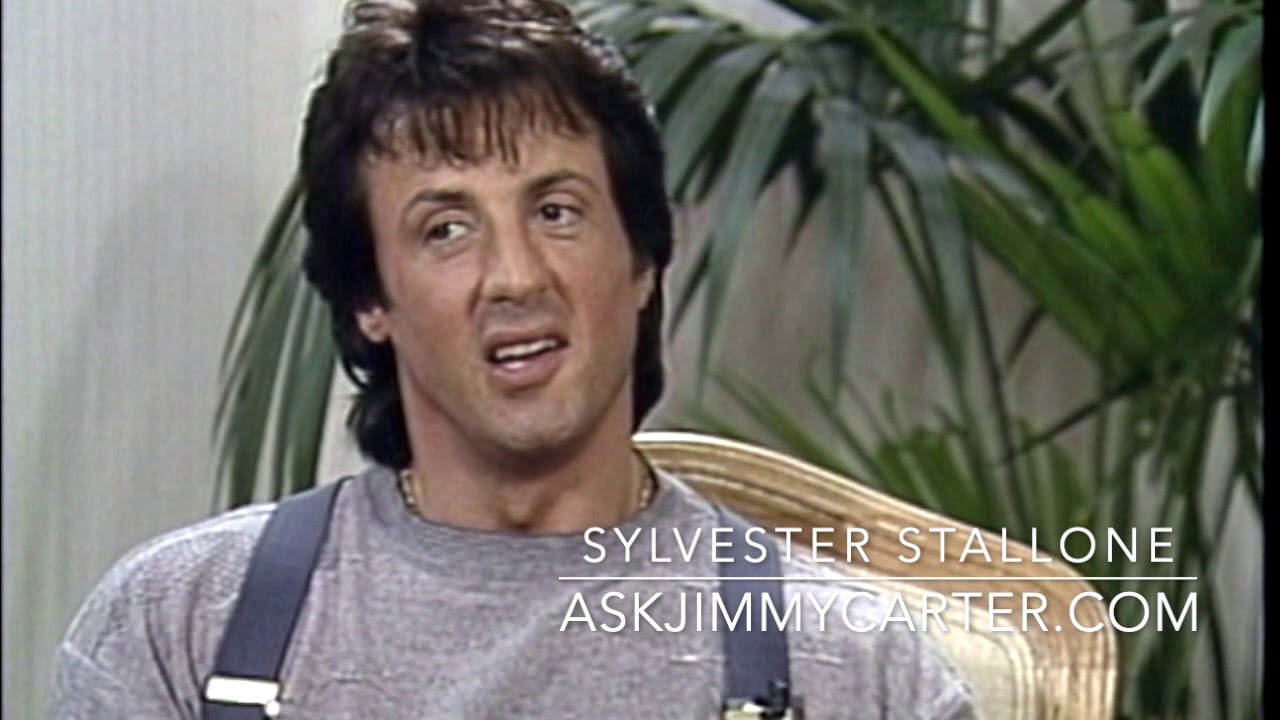Sylvester Stallone talks with Jimmy Carter about Report Cards and Kids ...
